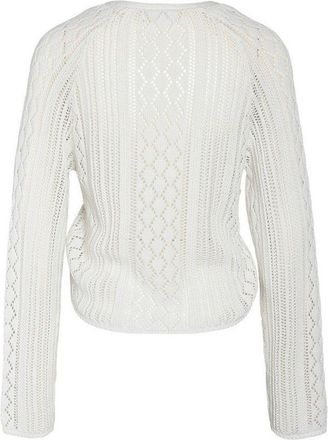 Noisy May Strickpullover Strickpullover mit V-Ausschnitt und gerafften Details NMLUNA L/S V-NECK ROUCHING KNIT FWD