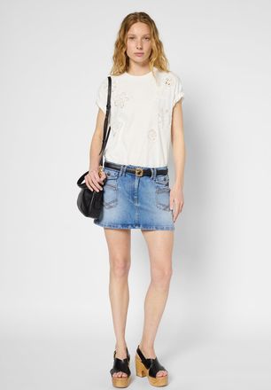 Gerard Darel T-shirt en coton à broderies - GLINDA - Blanc