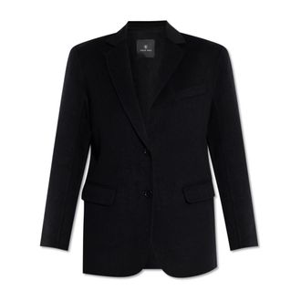 Anine Bing Quinn Wollblazer - - Jackets - Damen - Schwarzk - S