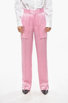 SA SU PHI Hose ADRIANA aus Satin mit Maxi-Taschen Sa Su Phi