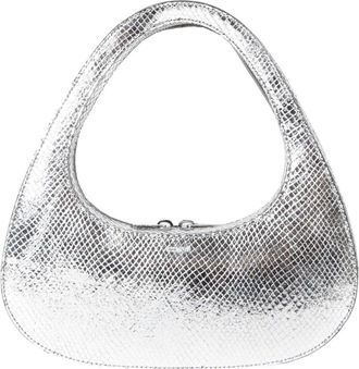 Coperni Femme, Sacs, Gris, Taille: ONE Size Python-Embossed Baguette Swipe Bag