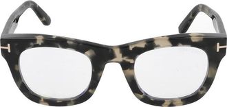 Tom Ford unisex, Accessoires, Noir, Taille: 48 MM Blue Block Soft Squared Opticals