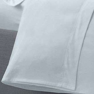 Serene Plain Dye Pflegeleichtes Bettlaken, Polybaumwolle Baumwollmischgewebe 52% Polyester 48% Baumwolle, Duck Egg, Doppelbett