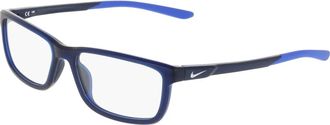 Nike Homme, Sport, Bleu, Taille: 54 MM 7292 Rectangle Frame
