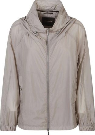 Moorer Femme, Vestes, Beige, Taille: 44 FR Albori Hooded Jacket