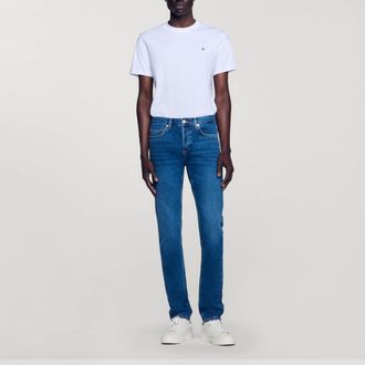 Sandro Jean slim avec d&eacute;lavage Waterless
