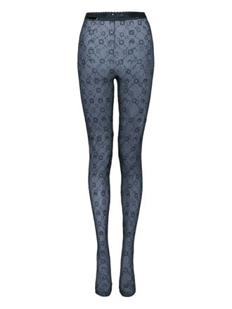 Marine Serre collants Moonogram - Bleu