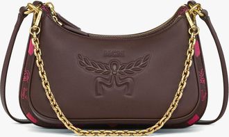 MCM Aren Duo Hobo in Maxi Visetos und Kalbsleder