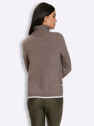 Heine Strickpullover Rollkragen-Pullover Langarm Feinstrick
