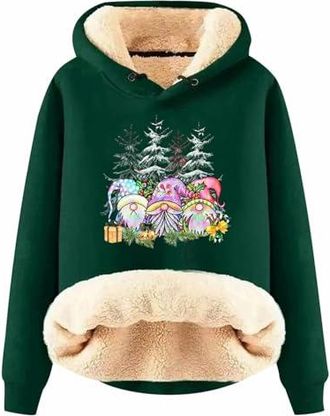 Generic Pull De Noel Femme Pull Noel Femme Sweat Noel Coupe Cool Confortable Sweat Automne Hiver Col Rond Manches Longues Velours Hoodie Saisonnier