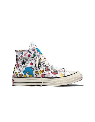 Converse x Hello Kitty & Friends - Chuck 70 Stickers - Blanc/rose/vert