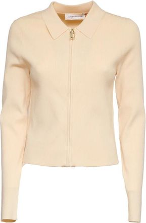 Victoria Beckham Homme, Vestes, Beige, Taille: L Haut &agrave; Col C&ocirc;tel&eacute;