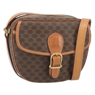 Celine Sac bandouli&egrave;re en plastique Pre-owned - Femme - Pre-owned - Brun - Taille: ONE Size