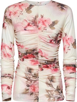 Silvian Heach Femme, Blouses et Chemises, Multicolore, Taille: 40 FR Haut &agrave; Fleurs Drap&eacute;