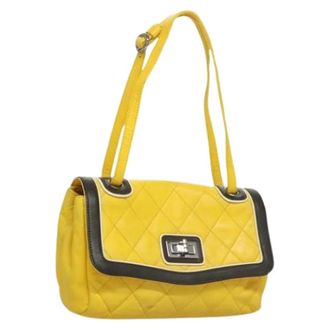Chanel Pre-owned Matelasse 2.55 Schultertasche - - Pre-owned - Damen - Gelb - ONE SIZE