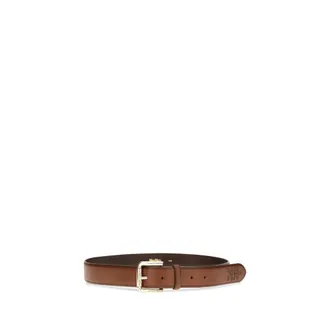 Max Mara Calf Leather Belt - Brown