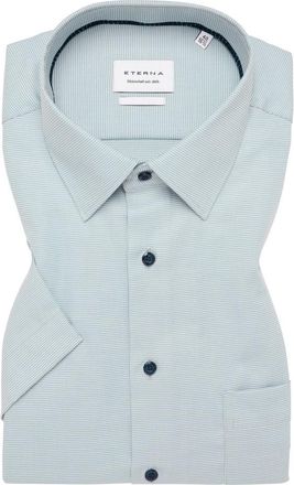 Eterna B&uuml;gelfreies Kurzarmhemd mit Kleinmuster, Slim Fit in