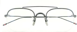 Thom Browne Femme, Accessoires, Noir, Taille: ONE Size Pilot Semi-rimless