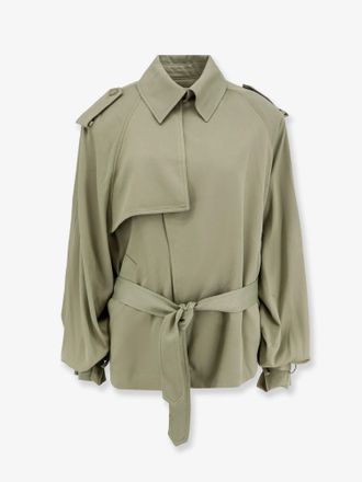 Frankie Shop Elva Fluid viscose trench - THE FRANKIE SHOP - gender_Woman