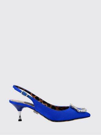 Philipp Plein Slingbacks en satin avec boucle bijou et talon moyen