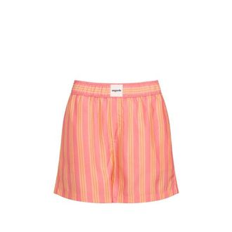 Angarde Short ray&eacute; &agrave; taille &eacute;lastiqu&eacute;e en lyocell