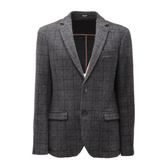 Officina36 Grau melierte Wolljacke - - Jackets - Herren - Grau - M