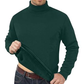 Generic Sweat-shirt l&eacute;ger uni pour homme - Sous-v&ecirc;tements thermiques rembourr&eacute;s et &eacute;pais - Grande taille - Peut &ecirc;tre port&eacute; &agrave; lext&eacute;rieur du haut des v&ecirc;tements 