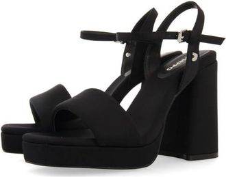 Gioseppo Femme Denton Sandale Plate, Noir, 39 EU