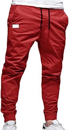 Generic Pantalon Cargo Militaire Homme Surv&ecirc;tement Skinny Fusel&eacute; Simili Confort Extensible Fran&ccedil;ais Style Cropped &Eacute;lastiqu&eacute;e Destockage Rayure Nombril Invit&eacute; 