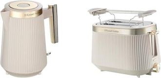 Russell Hobbs Brontë Stone Frühstücksset: Wasserkocher 26751-70 + Toaster 26761-56