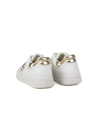 Pinko Womens Sneakers White-Light Gold Footwear - Sports White/light