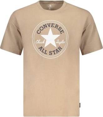Converse T-shirt &agrave; logo coupe standard - Homme - Tops - Beige - Taille: L