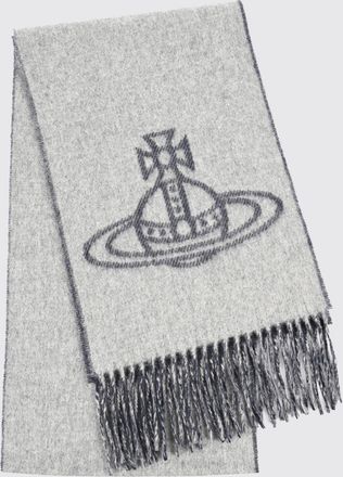 Vivienne Westwood &Eacute;charpe en laine &agrave; motif logo Orb et bords frang&eacute;s
