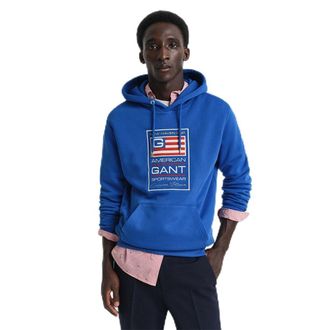 GANT Herren Graphic Sweat Hoodie Kapuzenpullover, Lapis Blue, 3XL