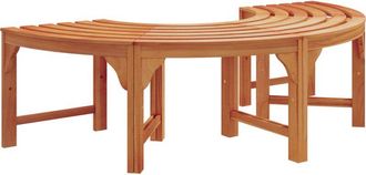 vidaXL Vidaxl - Banc dArbre Marron 160 x 160 x 45cm Bois massif dEucalyptus