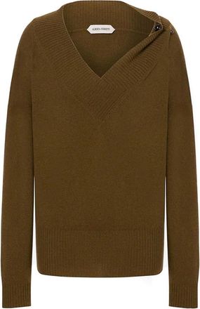 Alberta Ferretti Pull Col Rond - Marron