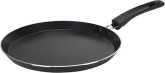 Crealys 506660, Aquilon Cr&ecirc;pepfanne, Durchmesser 24 cm, aus Aluminium, schwarze Antihaftbeschichtung, ohne PFOA, schwarzer Thermogriff, f&uuml;r alle Herdarten au&szlig;