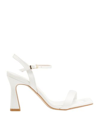 8 by YOOX LEATHER SQUARE TOE SPOOL-HEEL SANDA