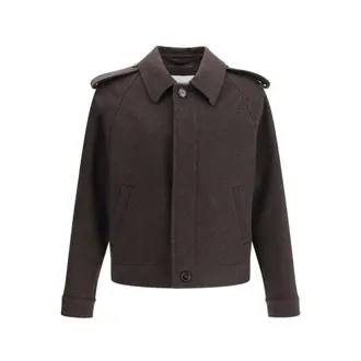 Burberry Homme, Vestes, Brun, Taille: M Veste en cachemire avec col classique