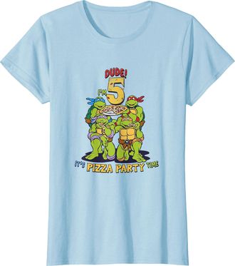 Teenage Mutant Ninja Turtles Im 5 Dude Pizza Birthday T-Shirt