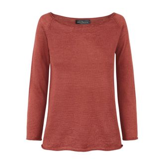 Cortana Rinen- Kirschlein Leinen Pointelle-Jersey- - - Knitwear - Damen - Rot - L