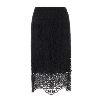 Burberry Femme, Jupes, Noir, Taille: 34 FR Macrame Lace Skirt