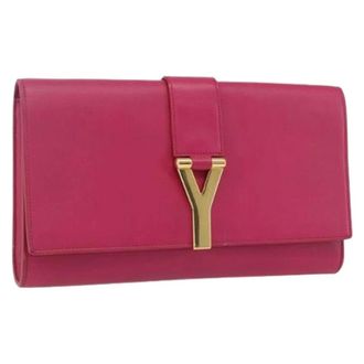 Saint Laurent Pochette en cuir Pre-owned - Femme - Pre-owned - Rose - Taille: ONE Size