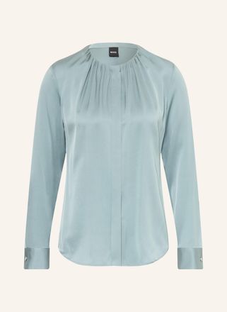 HUGO BOSS Seidenbluse Banorah blau