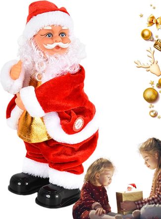 Generico Weihnachtsmann-Pl&uuml;schtier - Twerking-Figur, 20 cm, animiertes Weihnachtsspielzeug | Interaktive Weihnachtspuppe f&uuml;r Kinder, Erwachsene, Party, Unterha