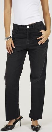 Brave Soul Jean droit &agrave; taille mi-haute - Noir