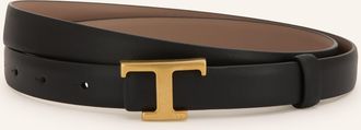 Tod's Tods Lederg&uuml;rtel Zum Wenden schwarz