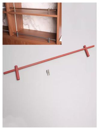 Generic Gondelregal-Vorderdrahtzaun-Leitschiene, stabile Regalschienen-Schutzstange mit Fallschutz, for Schuhregale/B&uuml;cherregale/Eingangsbereiche/Einzelhandel