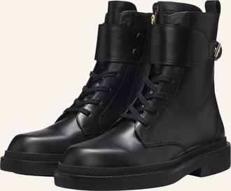 HUGO BOSS Flacher Schuh Eleri_Lubootie_Ltzpt schwarz