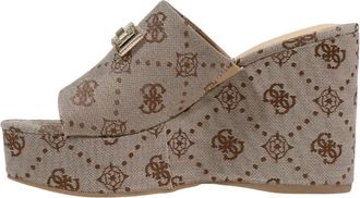 Guess Femme, Chaussures, Beige, Taille: 41 EU Evenza Wedge Sandal